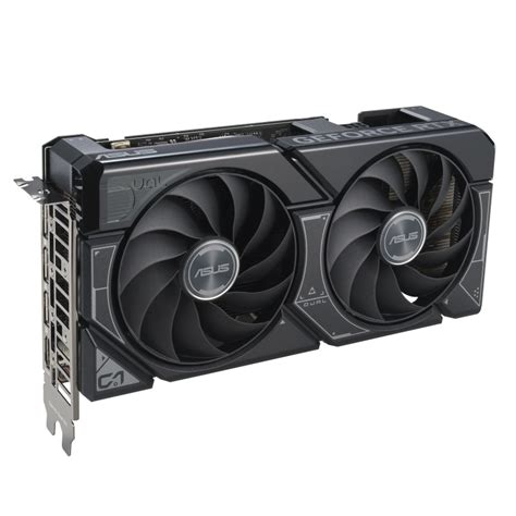 Asus Dual Geforce Rtx 4060 Ti Graphics Card Highlighting The Fans And