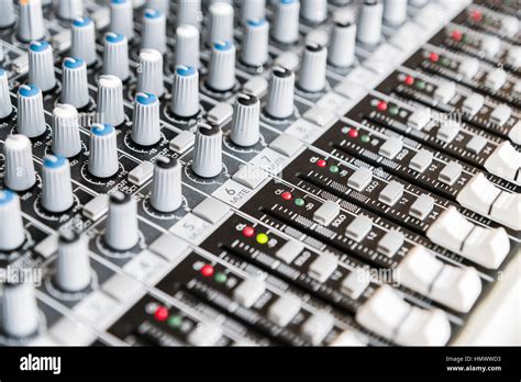 Sound Mixer Control Panel Sound Controller Recording Studio Music Concept Stock Photo Alamy