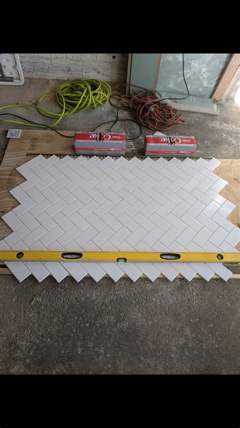 Layout Your Harry Bone On The Floor Then Transfer To Ceiling R Tile