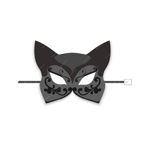 Black Cat Mask Template