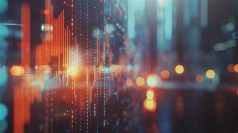 Abstract Data Visualization With Bokeh Lights Generative Ai Stock