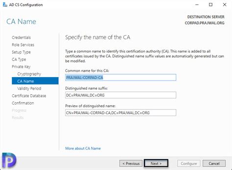 Install Enterprise Root Certificate Authority