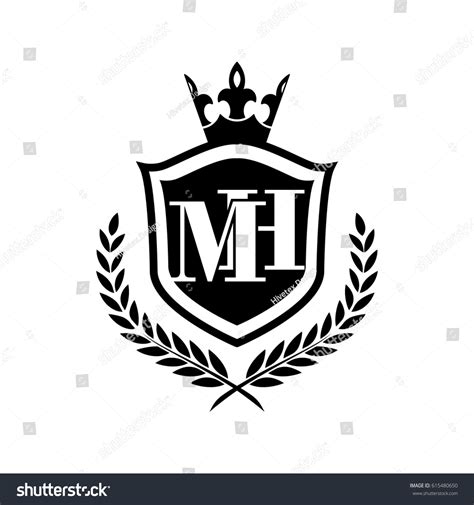 Mh Logo Stock Vector Royalty Free 615480650 Shutterstock