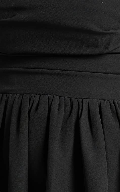 Shaima Mini Dress Strapless Dress In Black Showpo Usa