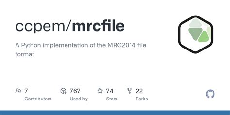 GitHub Ccpem Mrcfile A Python Implementation Of The MRC File Format