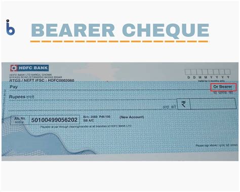 What Is The Meaning Of Bearer Cheque