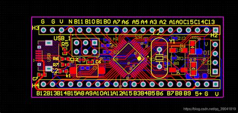 用altium Designer画一个stm32f103c8t6最小系统stc32f103c8t6的ad封装库 Csdn博客