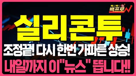 실리콘투 주가 전망 조정끝 이제 시작입니다 앞으로가 기대되는 이유 실리콘투 목표가 실리콘투 김성운 기업분석 Youtube