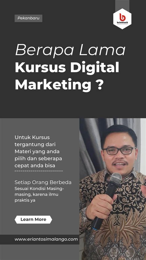 Berapa Lama Kursus Digital Marketing Pembicara Internet Marketing