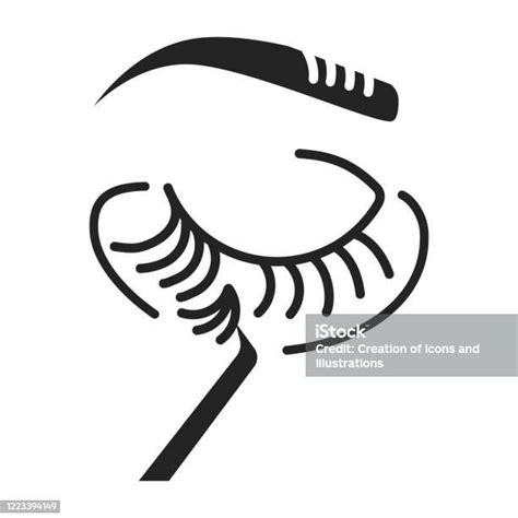 2d 3d 볼륨 클래식 속눈썹 확장 검은 색 문양 아이콘 화장품 절차 기호입니다 뷰티 산업 웹 페이지 모바일 앱 프로모션에 대한 픽토그램 Ui Ux Gui 디자인 요소