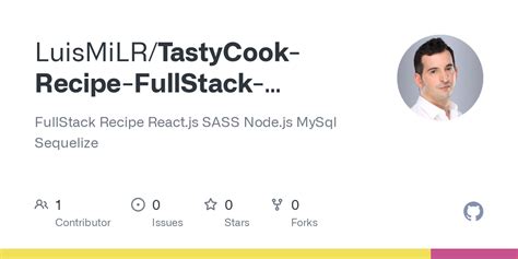 Github Luismilrtastycook Recipe Fullstack Project Reactjs Nodejs Mysql Fullstack Recipe