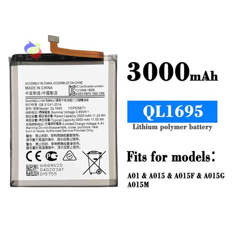 Sam A01 A015 A015f A015g A015m Ql1695 Battery Shopee Philippines