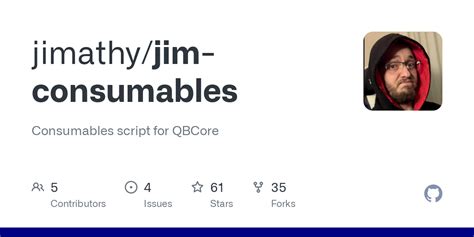 Github Jimathy Jim Consumables Consumables Script For Qbcore
