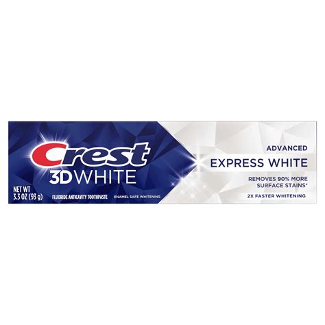 Crest 3d White Advanced Whitening Toothpaste Express White Shop