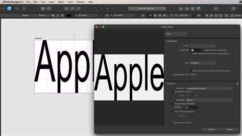 SVG Export Incorrect Size V2 Bugs Found On MacOS Affinity Forum