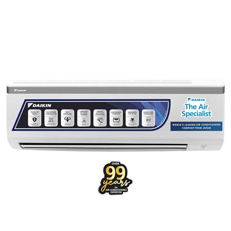 Daikin Split Ac 0 8 Tr 3 Star Fixed Speed Ftl30uv16v1 Cool Care Airconditioning