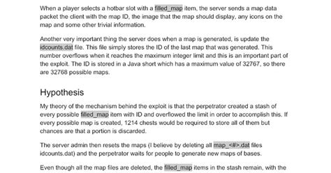 the map exploit hypothesis r constantiam