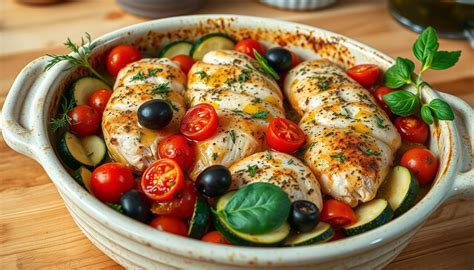 Mediterranean Chicken Zucchini Bake Recipe Easy Dinner