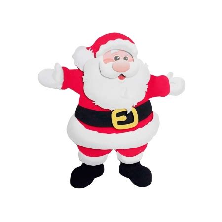 Painel Natal Papai Noel Feliz Glitter Mod 2 72x64cm 1und