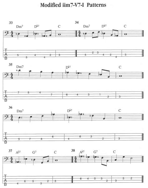 101 Amazing Jazz Bass Patterns Audio Online Basová Kytara