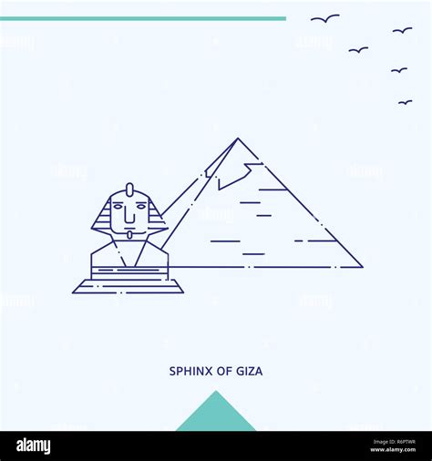 Sphinx Of Giza Skyline Vector Illustration Stock Vector Image And Art Alamy