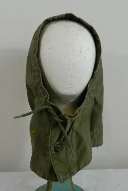 Vintage Us Army Wwii M1943 Field Jacket Hood Gear Uniform Military Usgi