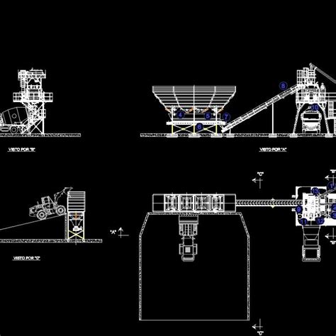 Plant Concrete Manufacturing HormigÓn Dwg Block For Autocad • Designs Cad