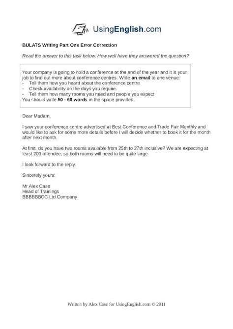 Pdf Bulats Writing Part One Error Correction … · · 2011 08 17bulats Writing Part One Error