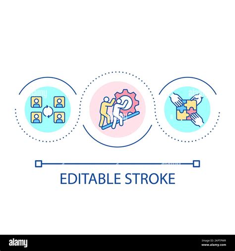 Optimize Teamwork Loop Concept Icon Stock Vector Image And Art Alamy