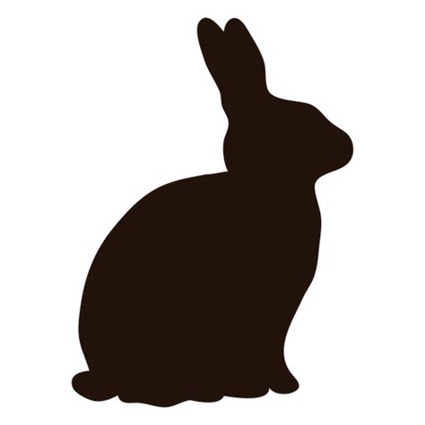 Diseño Png Y Svg De Conejo Animal Sentado Silueta Para Camisetas