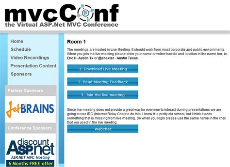 Jon Galloway Behind The Scenes At Mvcconf How We Ran A Free Virtual