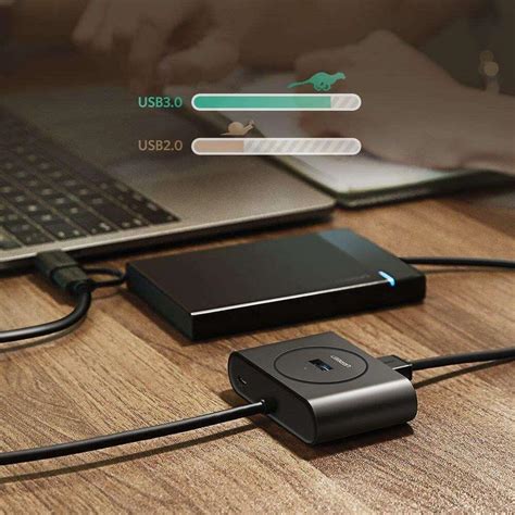 UGREEN USB 3.0 Hub 1M - Black