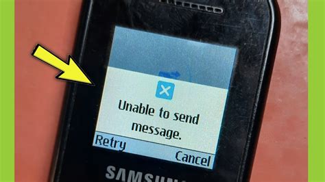 samsung mobile me unable to send message problem send message failed