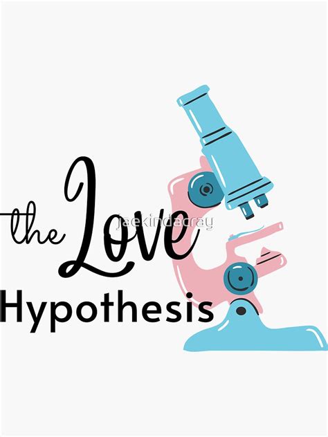 The Love Hypothesis Book Sticker For Sale By Jaekindacray Redbubble