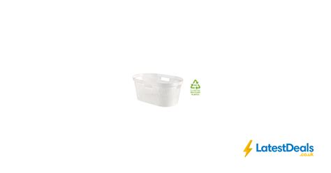 Curver Infinity Laundry Basket White £5 At Asda