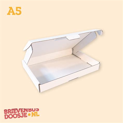 Brievenbusdoos A5 220x155x27mm Kleur Wit Wit Brievenbusdoosje Nl