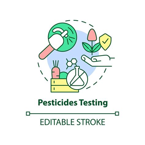 Pesticides Testing Concept Icon Food Testing Service Abstract Idea Thin Line Illustration