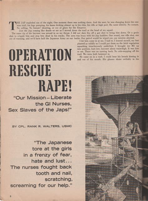 Liberate The Gi Nurses Sex Slaves Of The Japs Full Article From