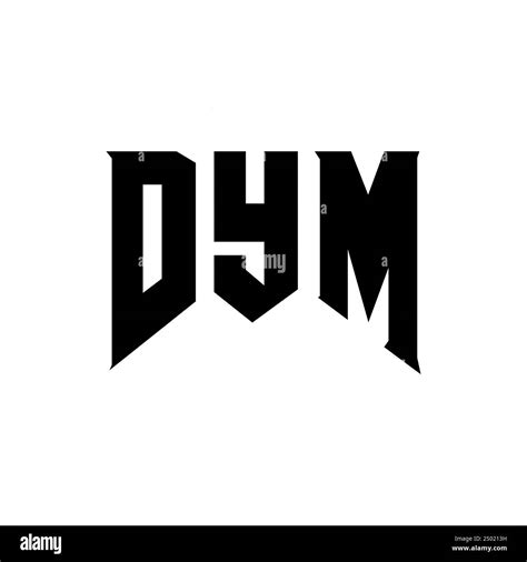 Dym Letter Logo Design For Technology Company Dym Logo Design Black And White Color Combination