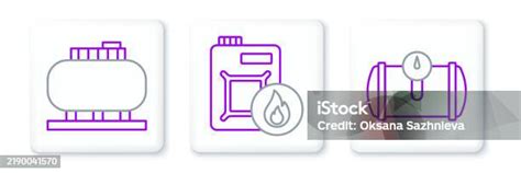 차량용 가스 탱크 오일 저장 및 캐니스터 모터 오일 아이콘을 설정합니다 벡터 0명에 대한 스톡 벡터 아트 및 기타 이미지 0명 가솔린 강철 Istock