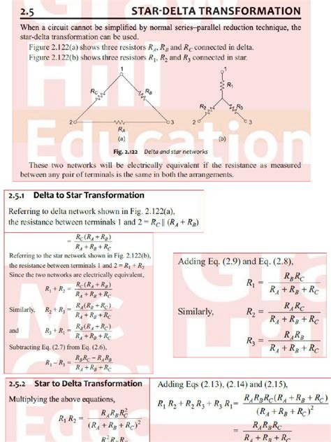 Star Delta Transformation Pdf