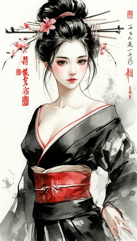 «Стиль Сумы э суй боку га Элегантность девушка с идеальной фигурой в … — картинка создана в