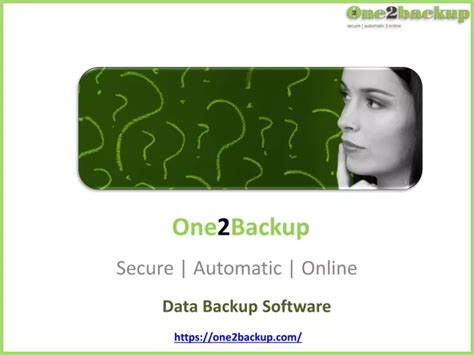 Ppt Data Backup Software One2backup Powerpoint Presentation Free Download Id11000043