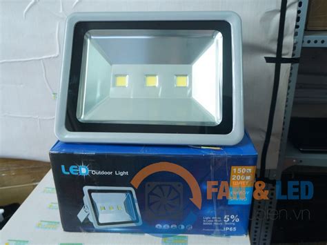 Đèn LED Pha 150W đủ công suất Quạt hút Công nghiệp Đèn LED Chiếu sáng