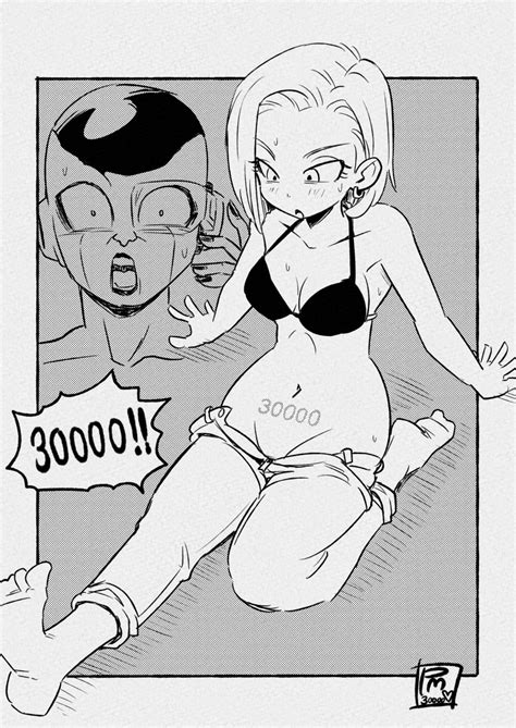 Rule 34 Android 18 Dragon Ball Z Frieza Funny Grayscale Pink Mousse Short Hair Tagme 11973146