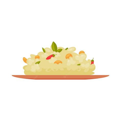 Premium Vector Biryani Iran North India Food Design With Cartoon Style