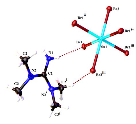 Ortep View Of 2 Showing 50 Probability Ellipsoids For Atoms And The