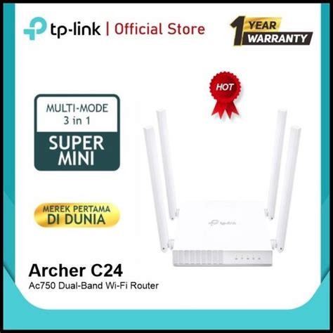 Jual Tplink Archer C24 Ac750 750 750Mbps 5Ghz 2 4Ghz Wi Fi Router Tp Link Shopee Indonesia
