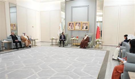 الحلبوسي يبحث مع رئيس مجلس الشورى البحريني تبادل الخبرات التشريعية