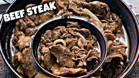 Bistek Tagalog Beefsteak Filipino Beef Steak Recipe Youtube